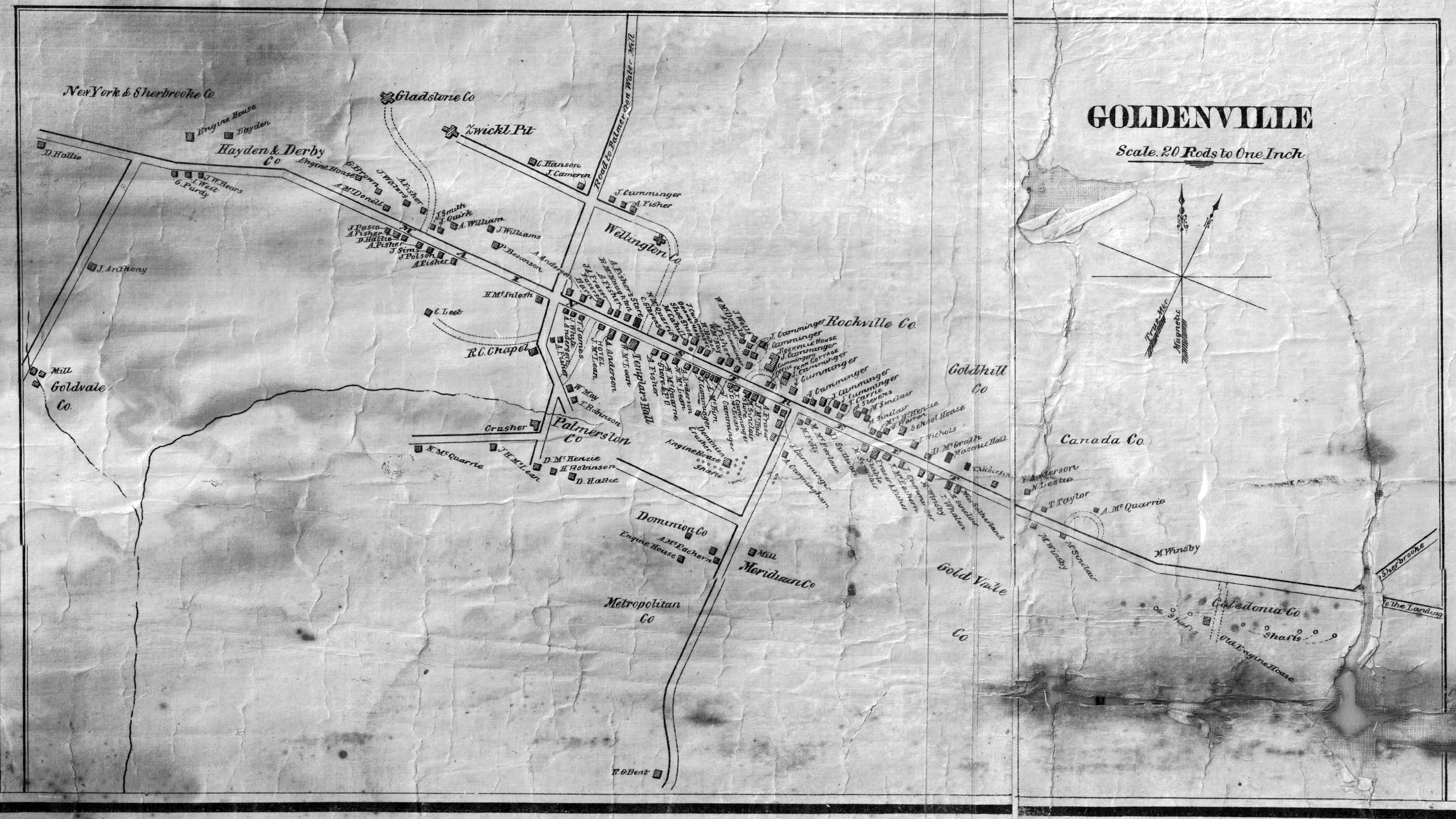 AF Church 1864 Guysborough Co. Map